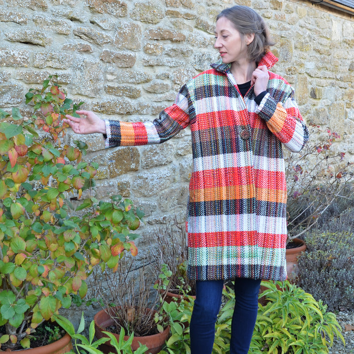 'Hope' Pure Wool Jacket / Clementine / Small – Tania Llewellyn Designs 'Hope' Pure Wool Jacket / Clementine / Small – Tania Llewellyn Designs