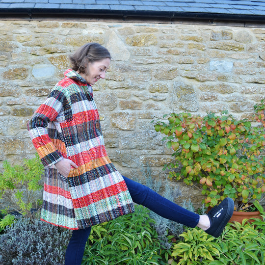'Hope' Pure Wool Jacket / Clementine / Small – Tania Llewellyn Designs